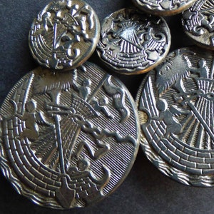 The Ship of Devilment 7 Stamped Silver Toned Metal Picture Story ...