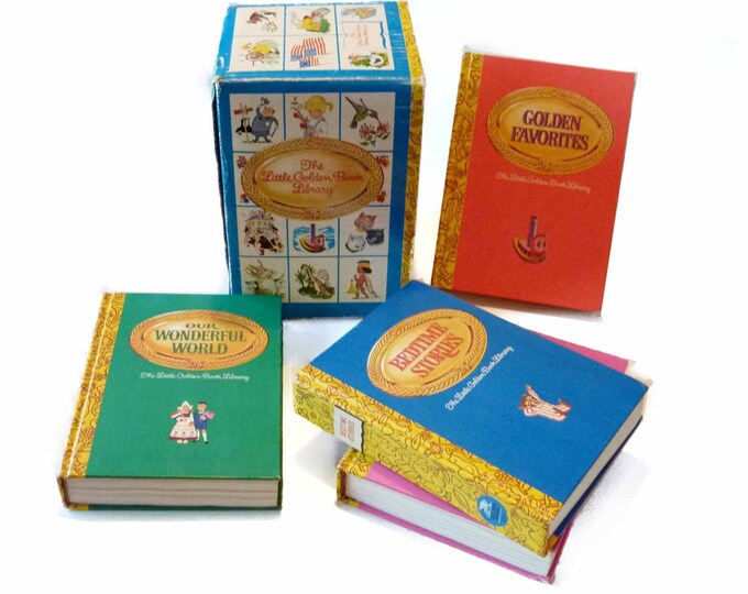 1969 Edition the Little Golden Book Library 4 Book Collection With ...