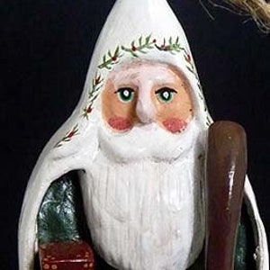 Carver Artist RANDY TATE Vintage Woodland Folk Art Santa - Etsy