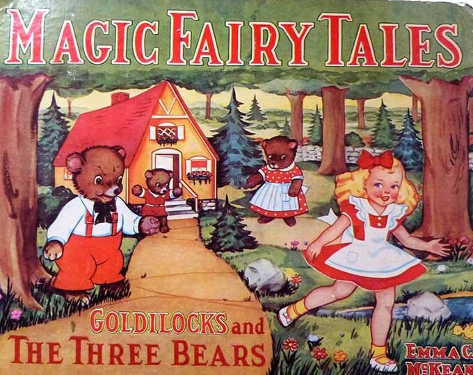 Goldilocks and the Three Bears 1943 Magic Windows Book Illustrated by ...