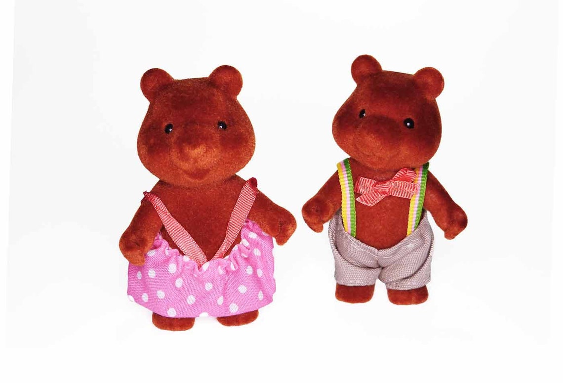 Vintage 1980s Calico Critters Forest Friends Mapletown Brown - Etsy