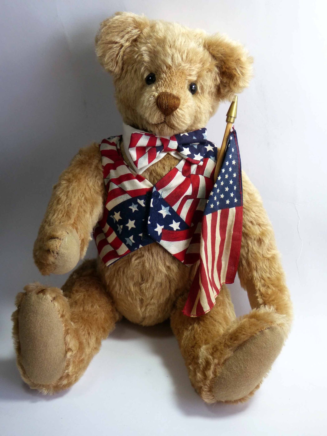 Patriot Bear 1998 Janet Wilder Artisan Bear 16 Mohair | Etsy