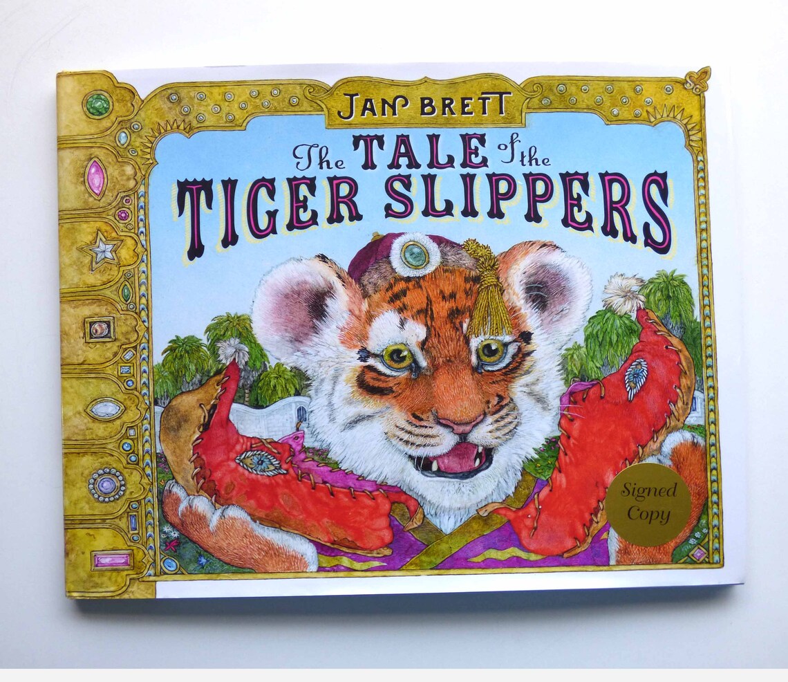 The Tale of the Tiger Slippers Re-told & Illustrated by Jan - Etsy