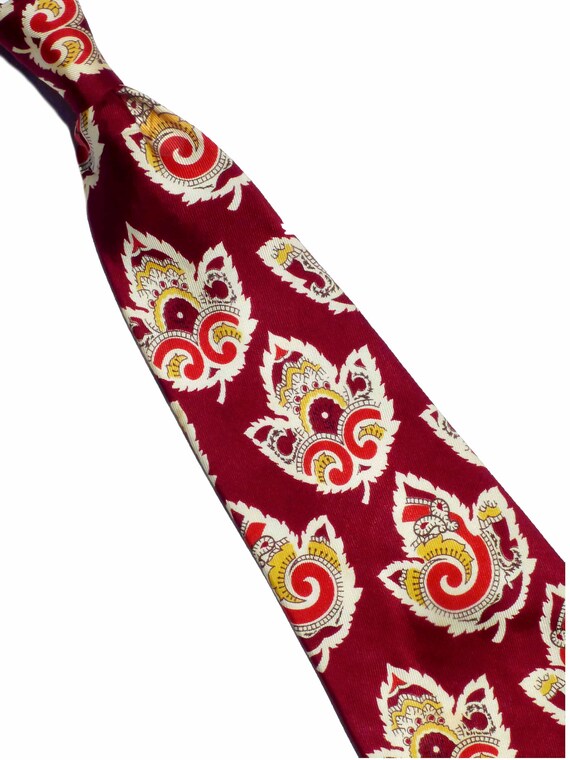 Early 1940s Fire Starter Necktie Made in California b… - Gem