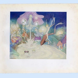 Dorothy Lathrop 1931 the FAIRY CIRCUS Fairy Diving While Riding a Frog ...