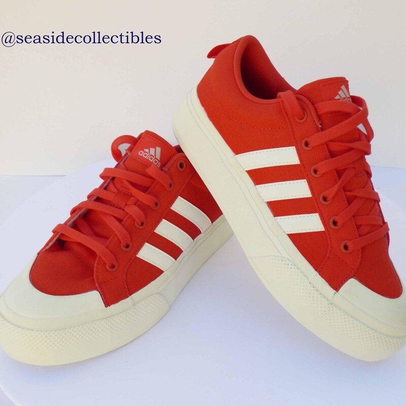 Red Adidas Shoes Sambas - Etsy