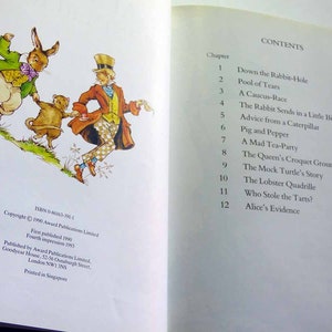 Rene Cloke Illustrates Alice in Wonderland by Lewis Carroll Large ...