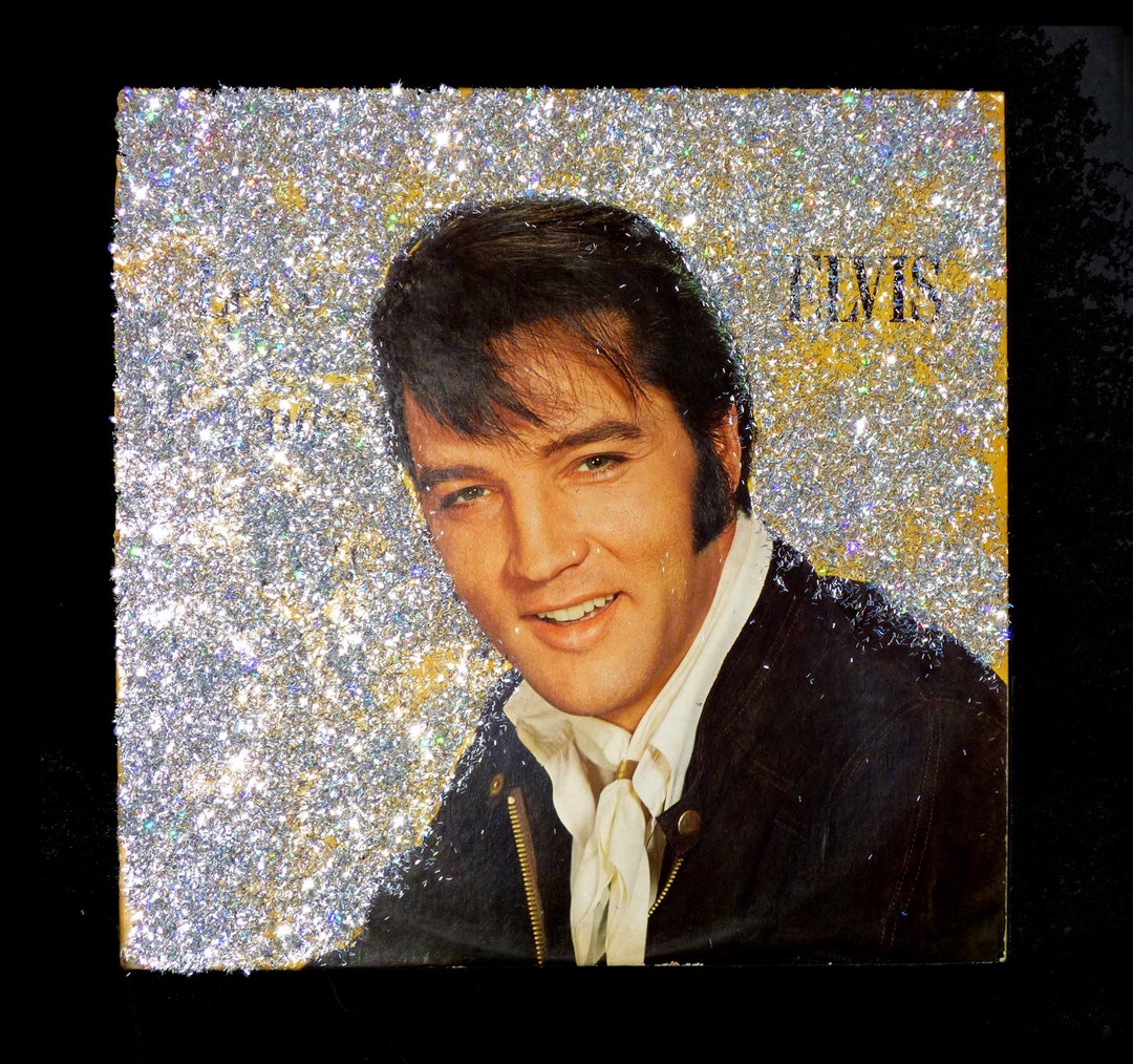 Altered Art '70 Elvis Let's Be Friends Bling We Love ELVIS Presley ...