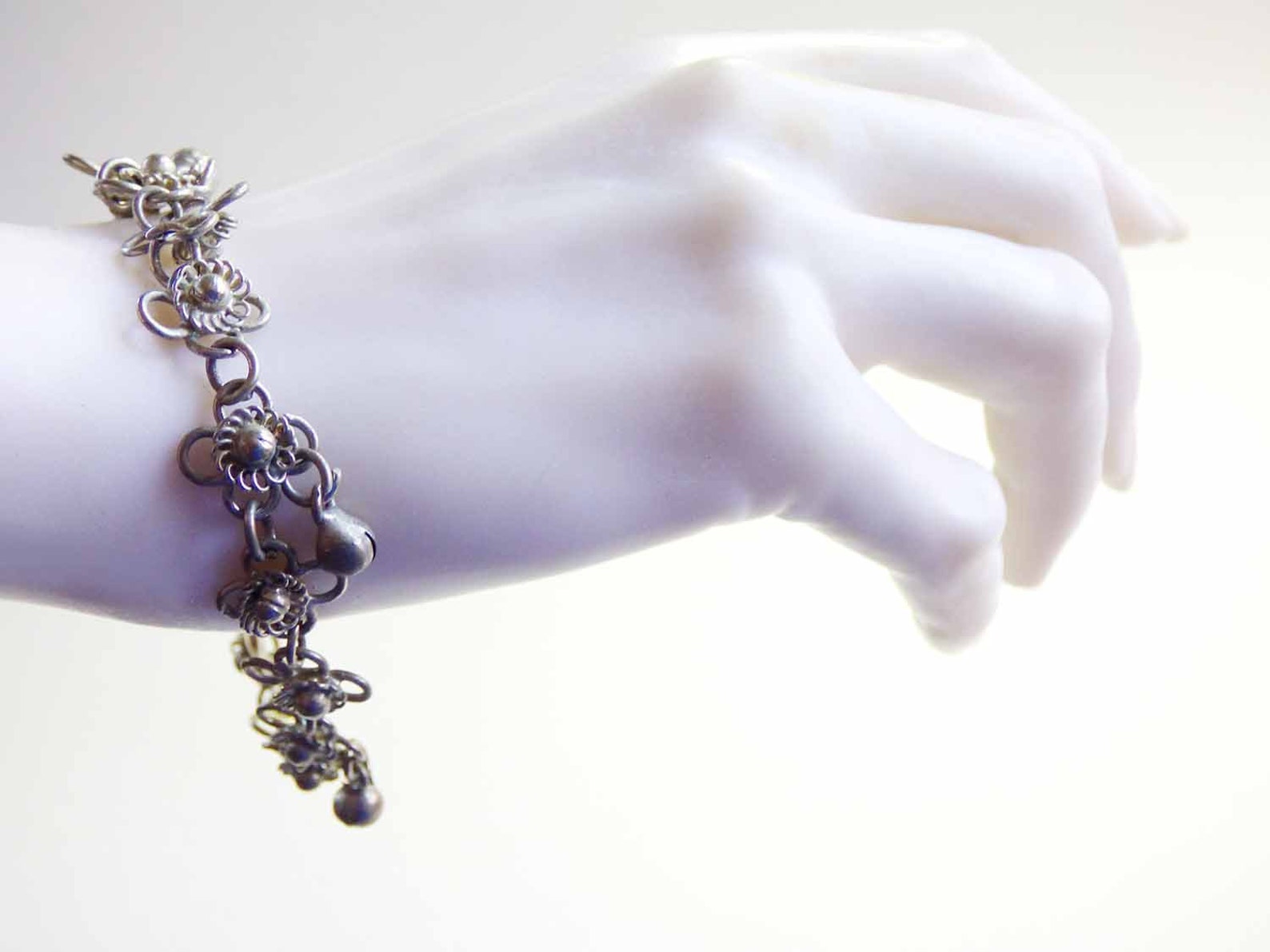 Vintage German Silver Tiny Bell Anklet Belly Dancer Chiming - Etsy