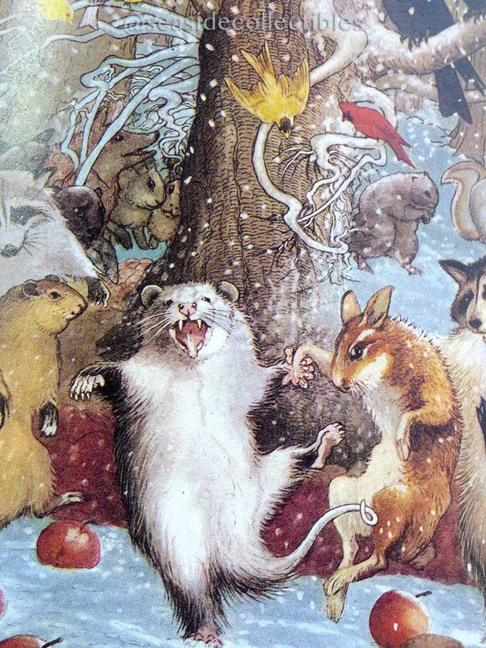 A Christmas Alphabet Poem by Carolyn Wells Illustrations - Etsy