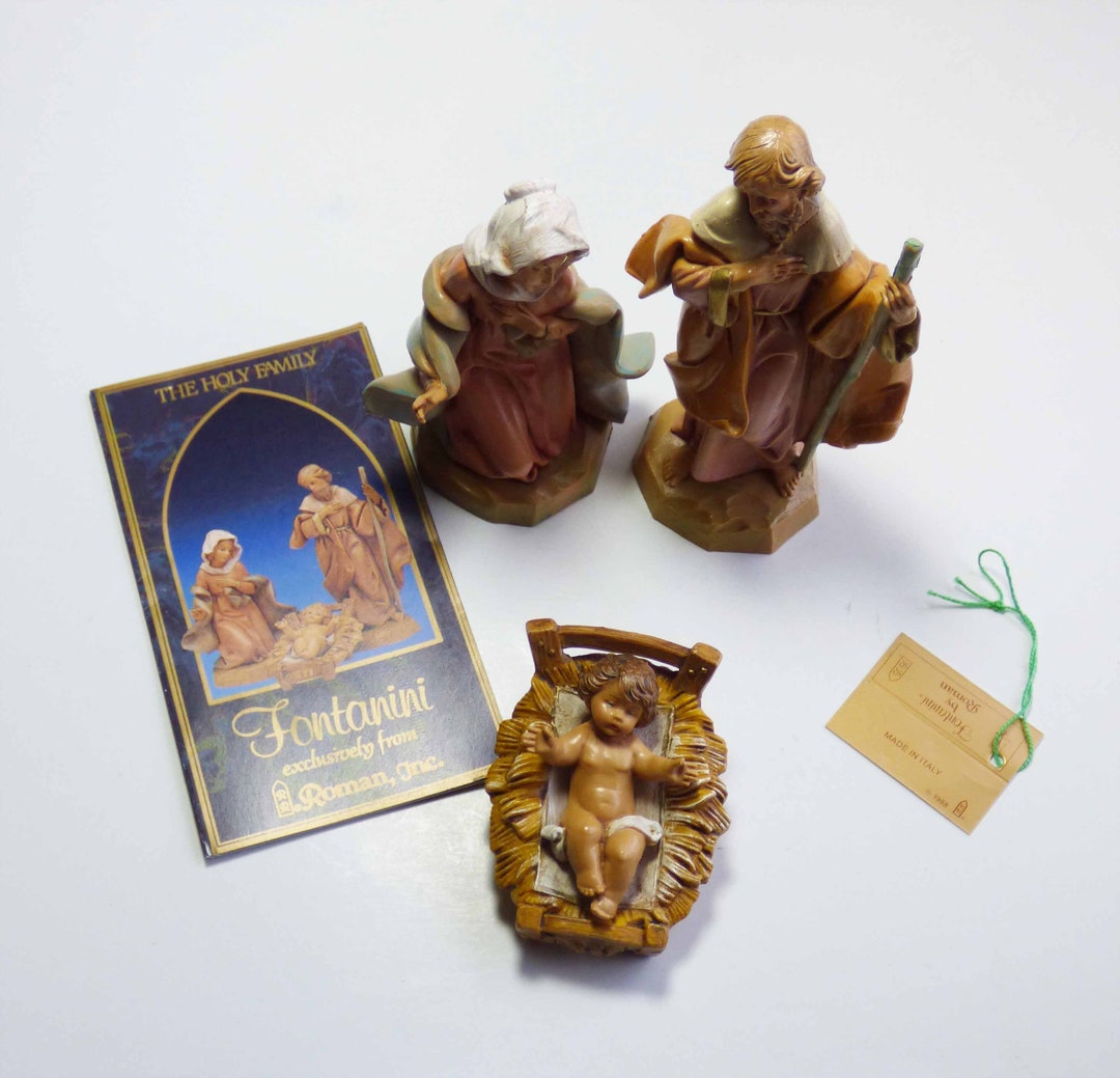 Vintage Fontanini Heirloom Christmas Nativity ROMAN Figurines Depose ...