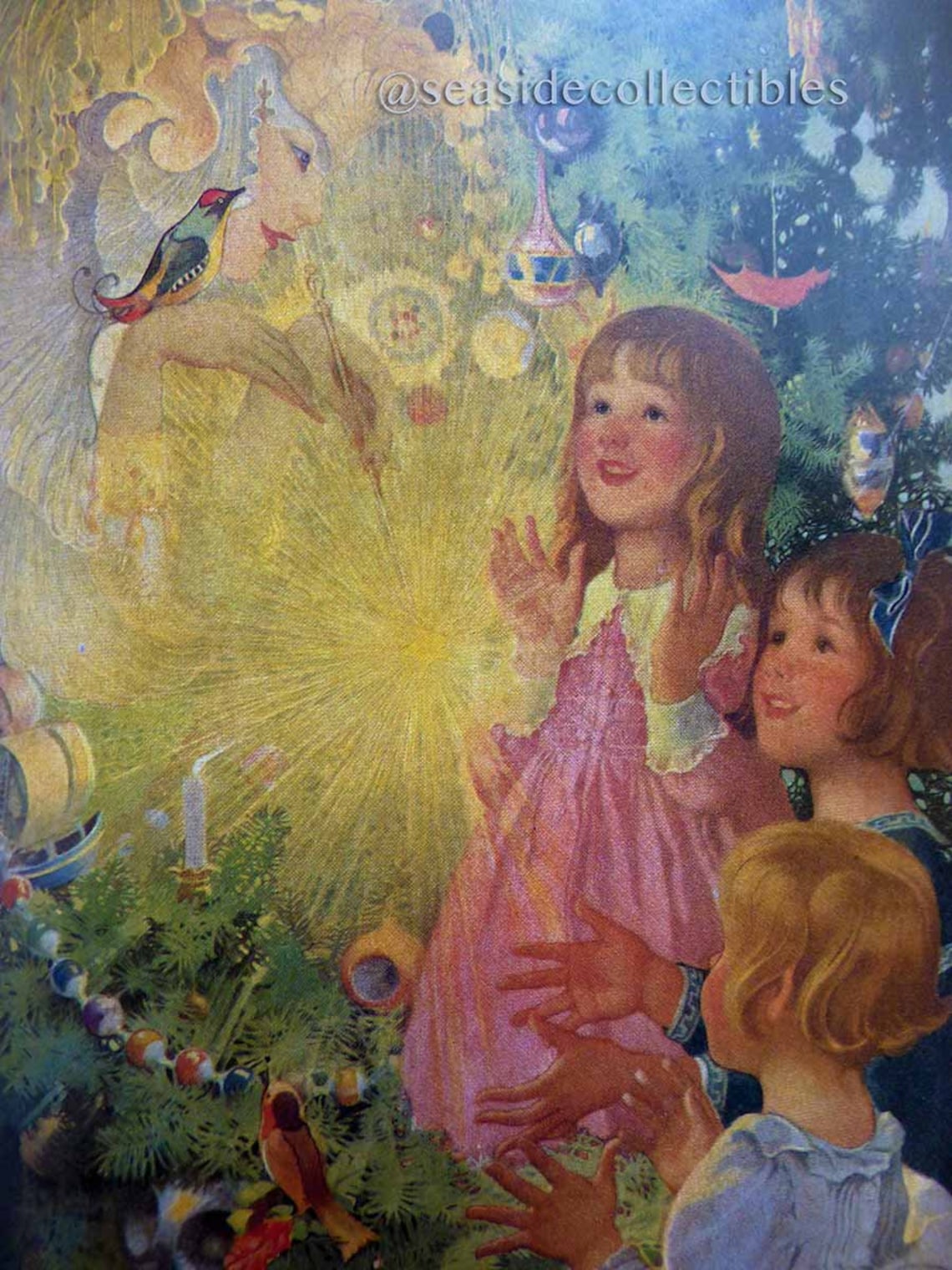 A Christmas Alphabet Poem by Carolyn Wells Illustrations - Etsy