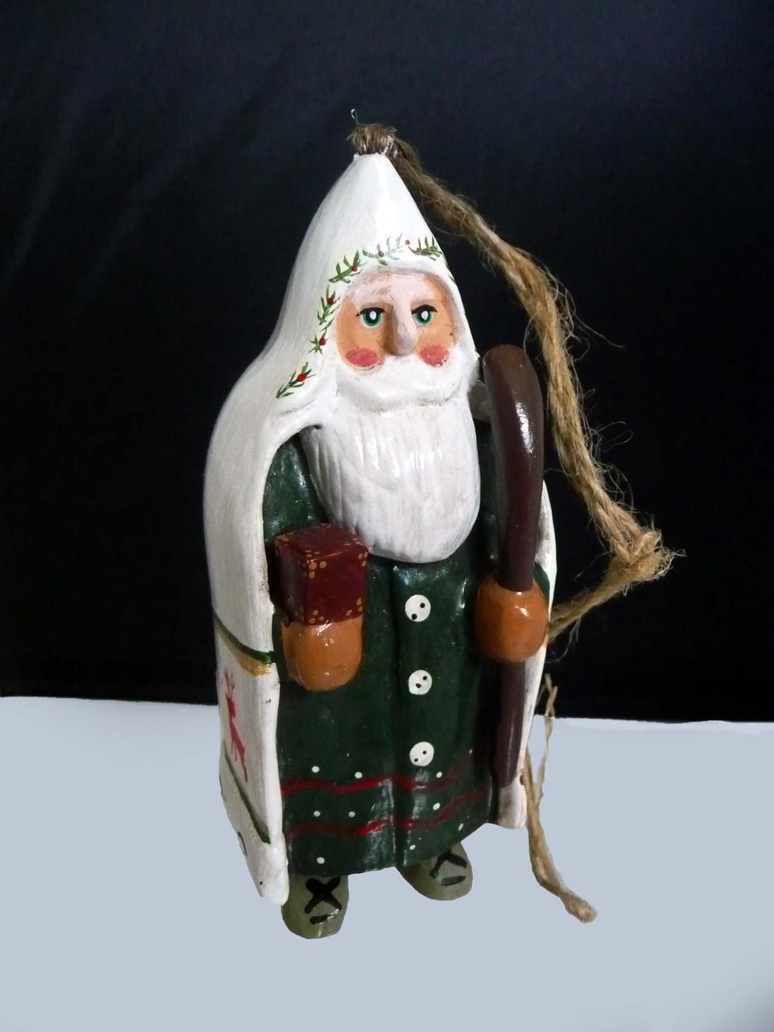 Carver Artist RANDY TATE Vintage Woodland Folk Art Santa - Etsy