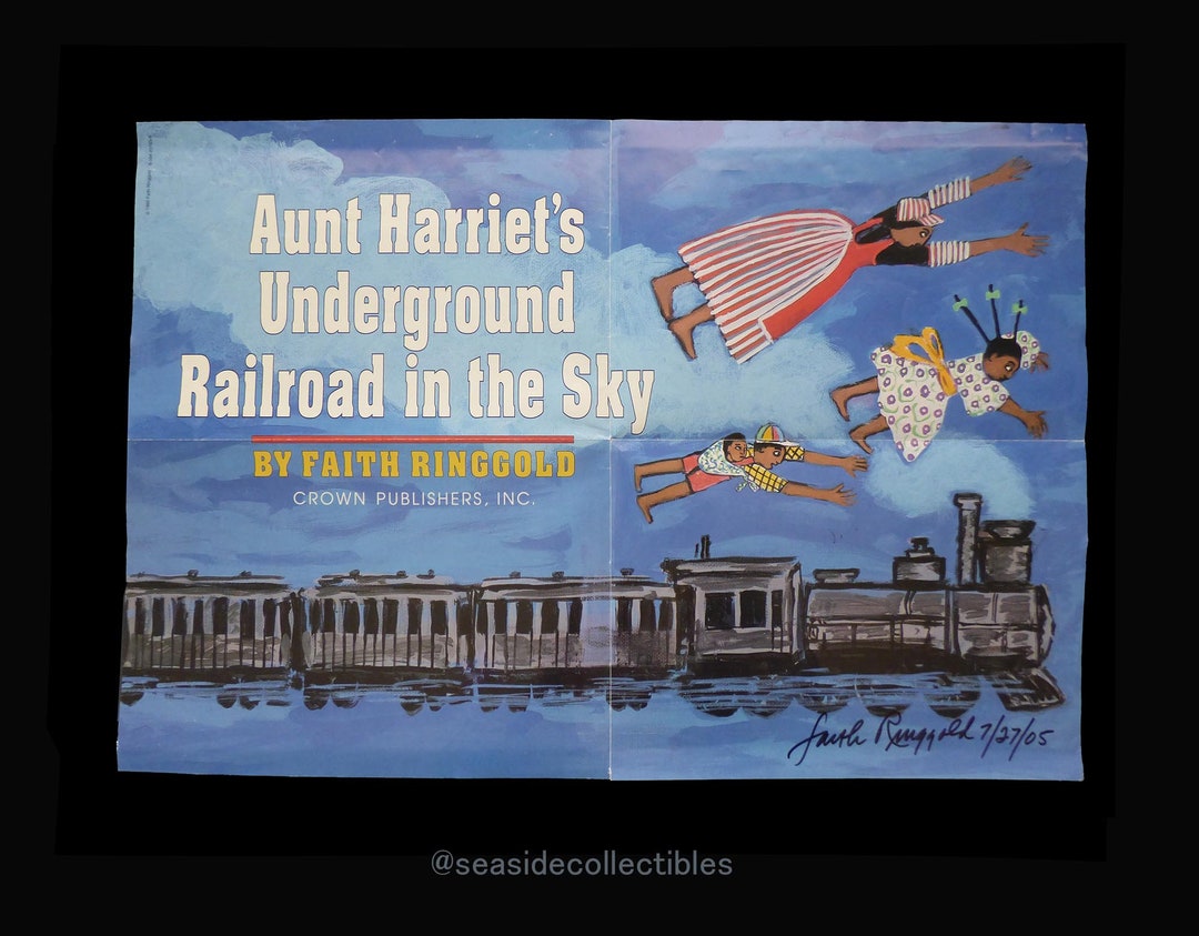 Faith Ringgold SIGNED 1992 Promotional Book Poster Hand Signed Dated ...