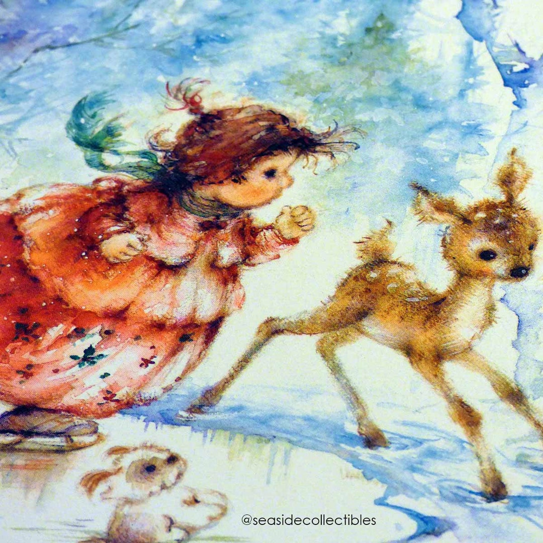 1980s Vintage Mary Hamilton Illustrated Holiday Greeting Cards by ...