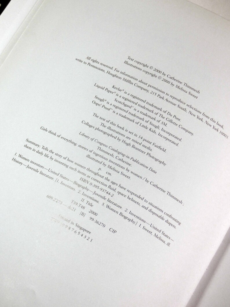 Girls Think of Everything Stories of Ingenious Inventions by - Etsy