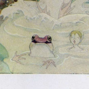 Dorothy Lathrop 1931 the FAIRY CIRCUS Fairy Diving While Riding a Frog ...