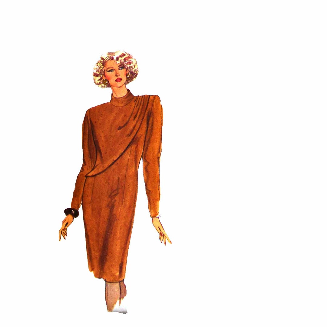1990 Very Easy Very Vogue 7883 Misses' Elegant Dress Pattern 7883 Size ...