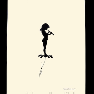 Standing Nymph Playing Flute DEVINE YOUTH by K. Wilhelm Diefenbach ...