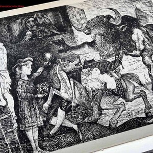 7 Surrealist Illustrations by Pablo Picasso Vntg 50s Museum Art Book ...