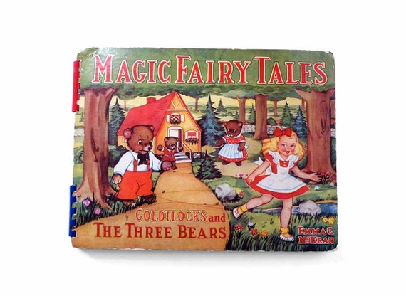 Goldilocks and the Three Bears 1943 Magic Windows Book - Etsy