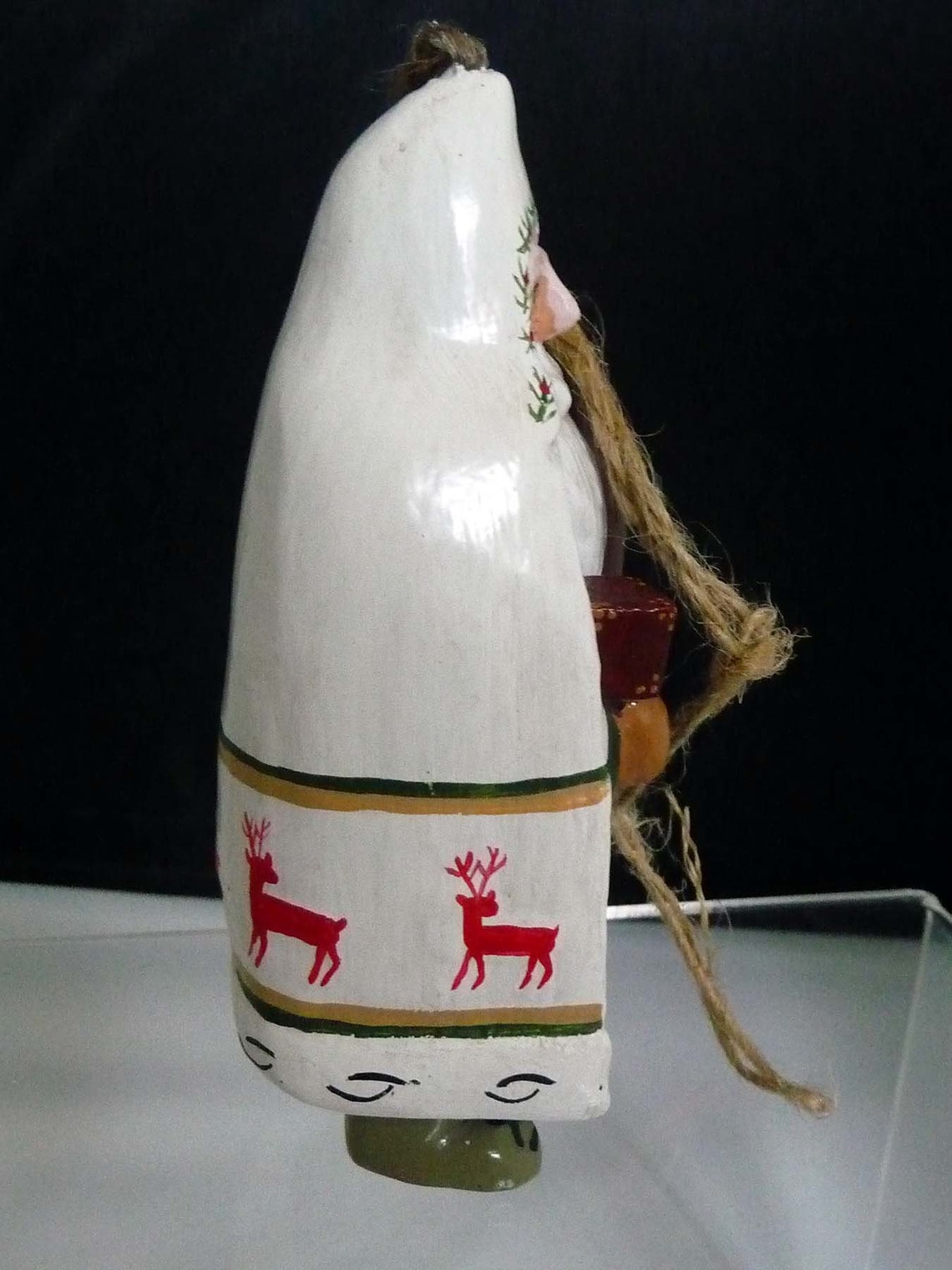 Carver Artist RANDY TATE Vintage Woodland Folk Art Santa - Etsy