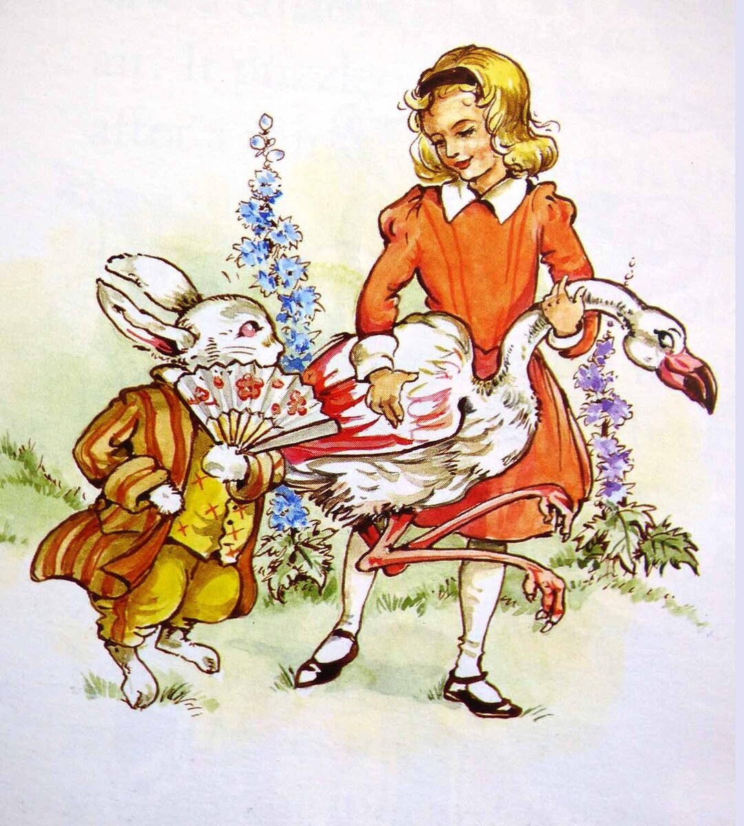 Rene Cloke Illustrates Alice in Wonderland by Lewis Carroll Large ...