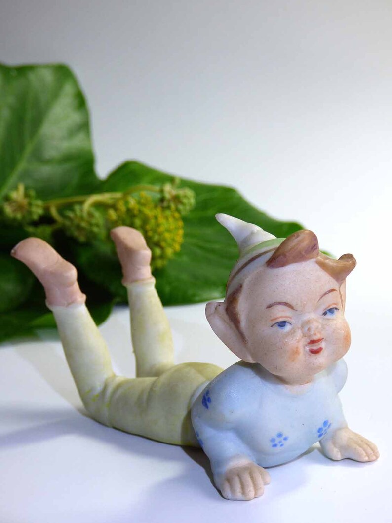 Two Happy Blue Eyed Frolicking Pixie Elves Blue Boy and Pink - Etsy