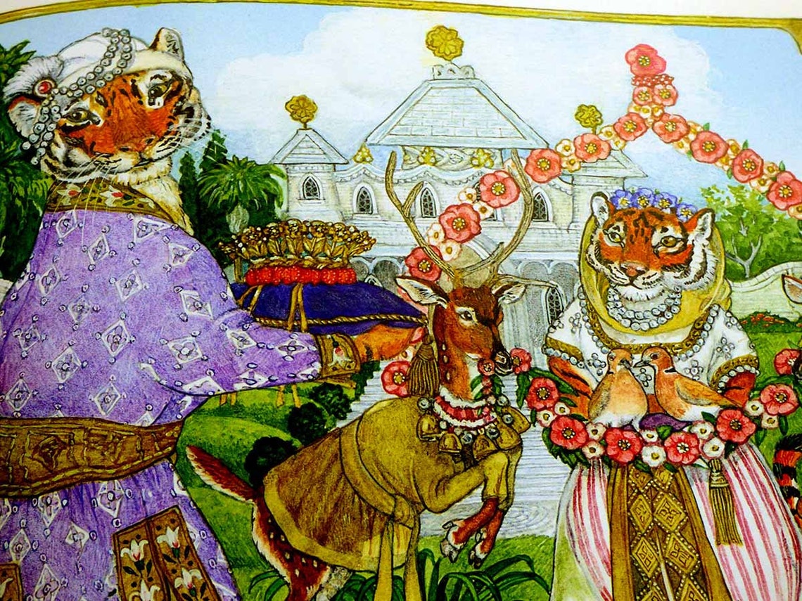 The Tale of the Tiger Slippers Re-told & Illustrated by Jan - Etsy