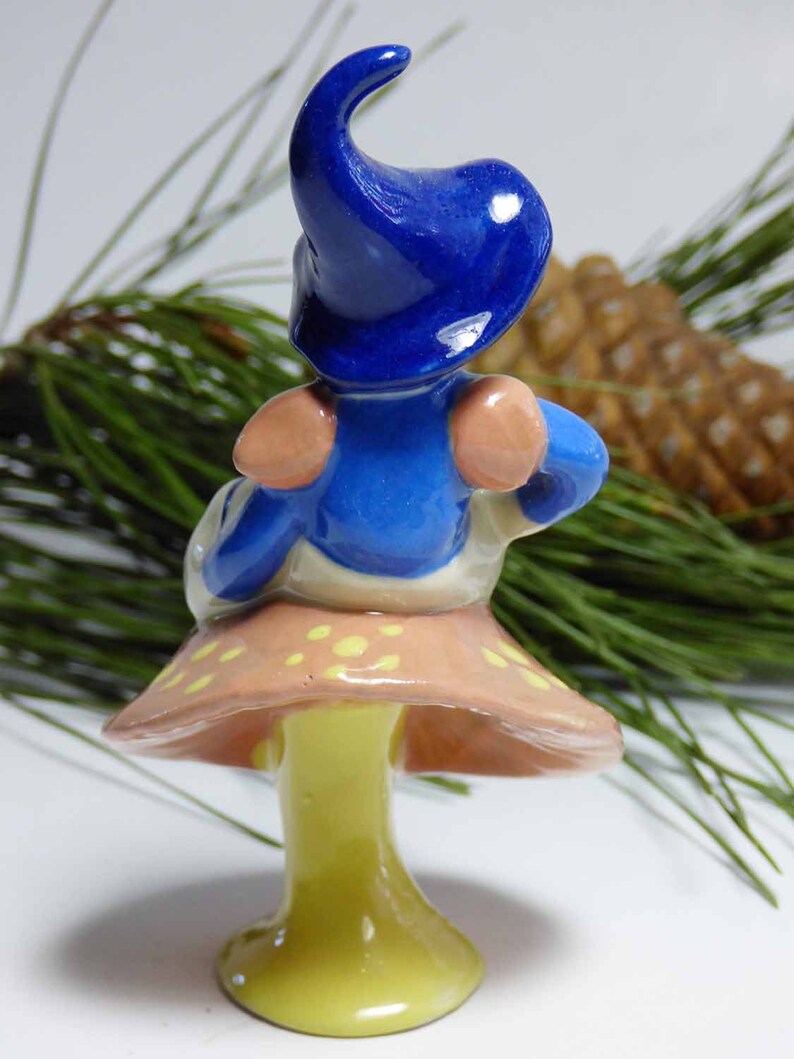 Pixie Fairy Seated on a Toadstoolvintage 1950s Ceramic Arts - Etsy