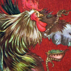 The Cat, the Fox and the Little Rooster Russian Fairy Tale Illustrated ...