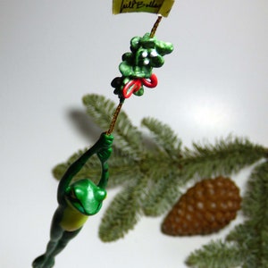 Award Winning Artist Will Bullas Fine Art Porcelain MISTLETOAD Hanging ...