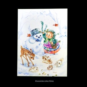 1980s Vintage Mary Hamilton Illustrated Holiday Greeting Cards by ...