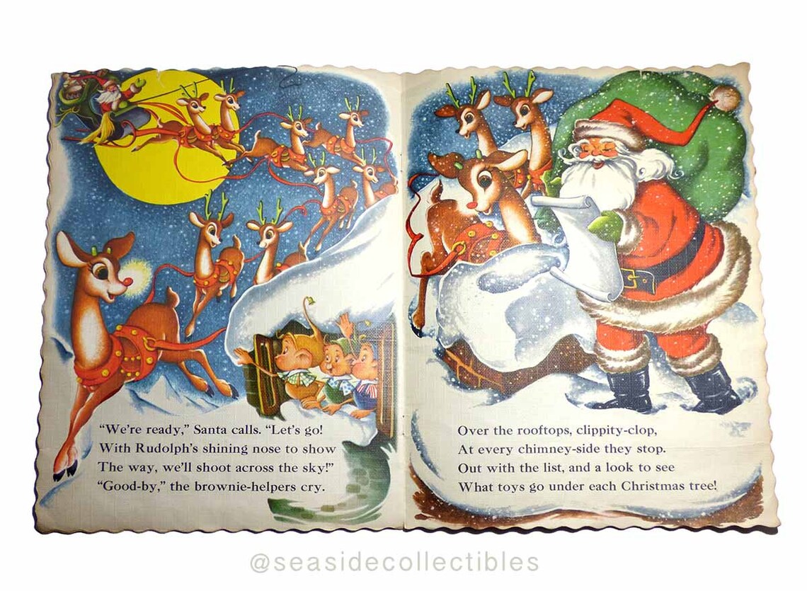Rudolph the Red-nosed Reindeer Picture Book Authorized Edition - Etsy