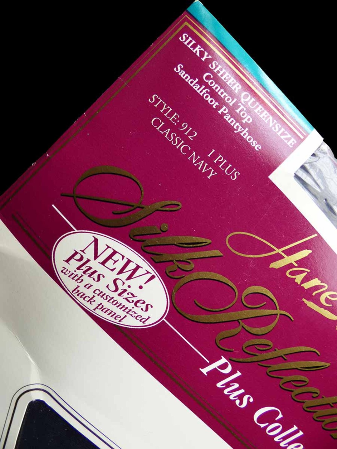 Hanes Silk Reflections Classic NAVY Plus Collection 1993 Silky Sheer ...