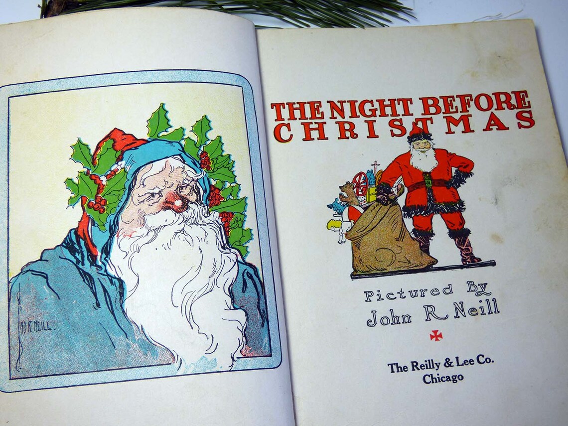1908 the Night Before Christmas or A Visit From St. Nick & - Etsy