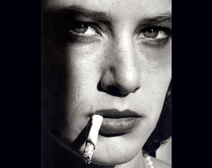 Helmut Newton 1983 DEBRA WINGER Smokin Hot Portrait Rich Black and ...