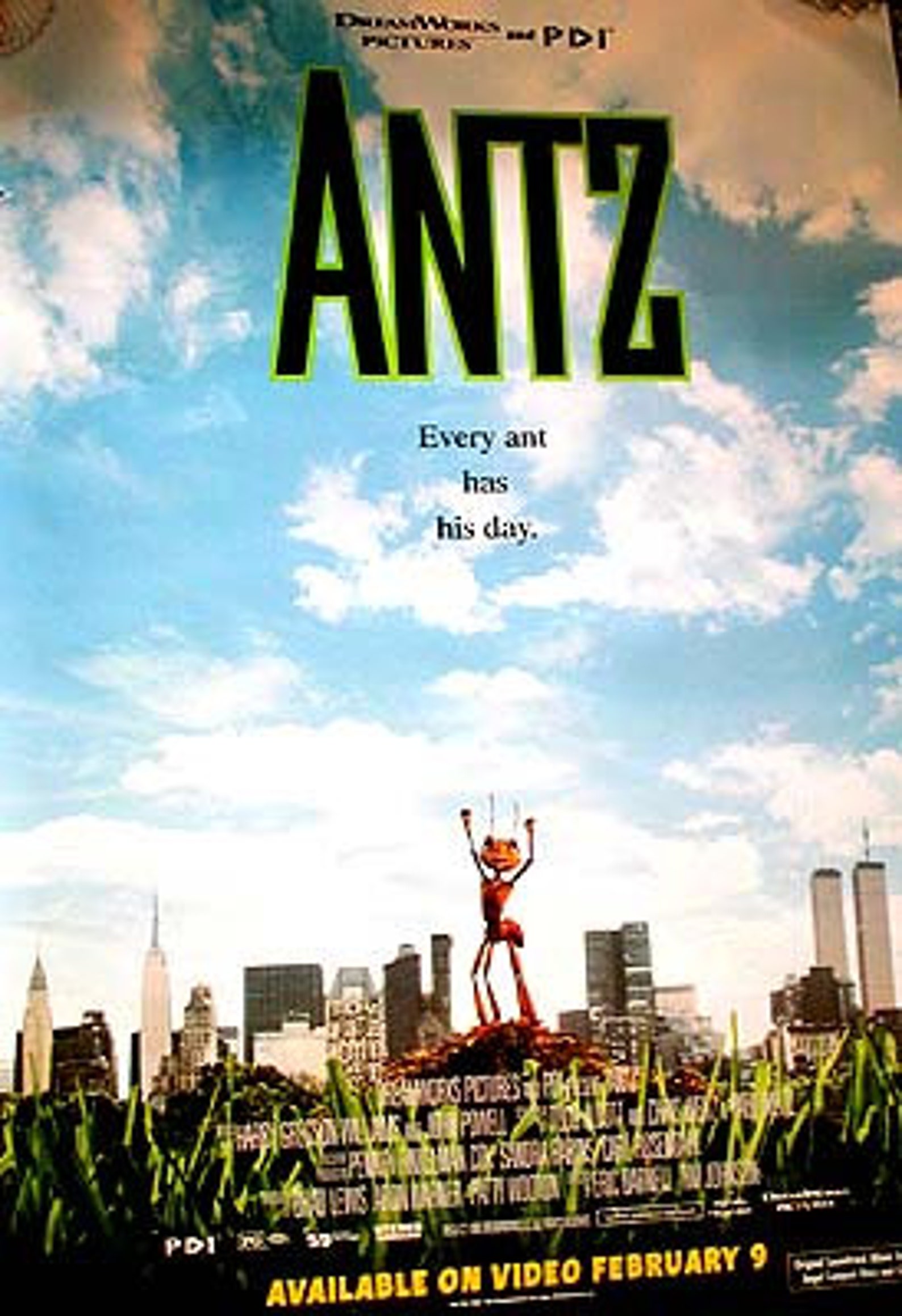 ANTZ 40x27 Movie Video Release Marquee Poster 90s Cinema | Etsy