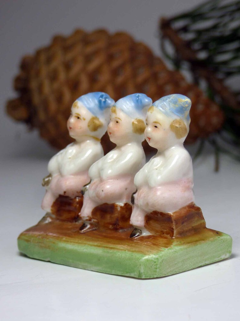 Miniature Prussian 3 Pixie Antique Figurine Circa 1870 1890 - Etsy