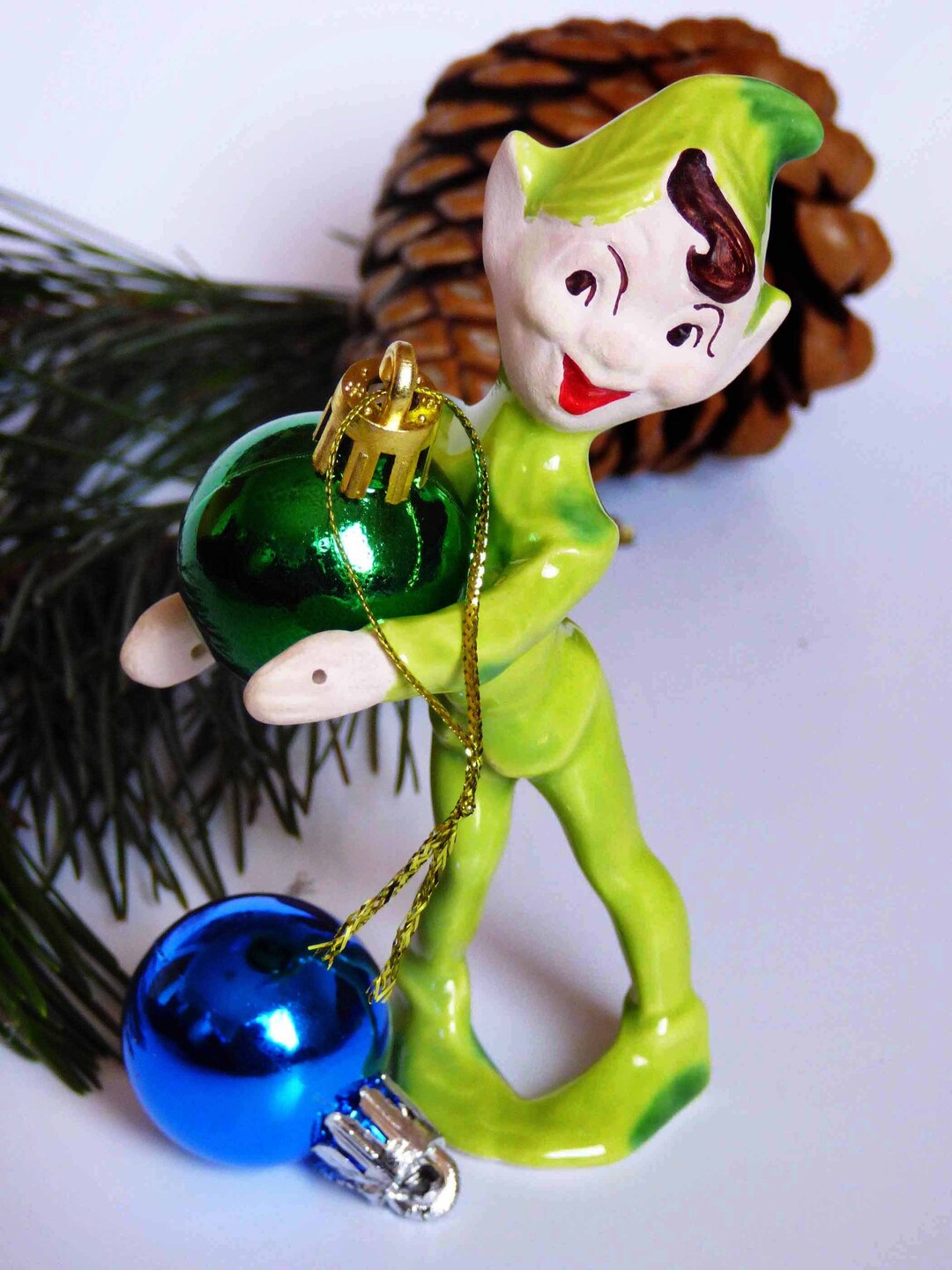 You Can BUILD Your Own ELF Vintage 40s Ceramicraft Chartreuse Pixie ...