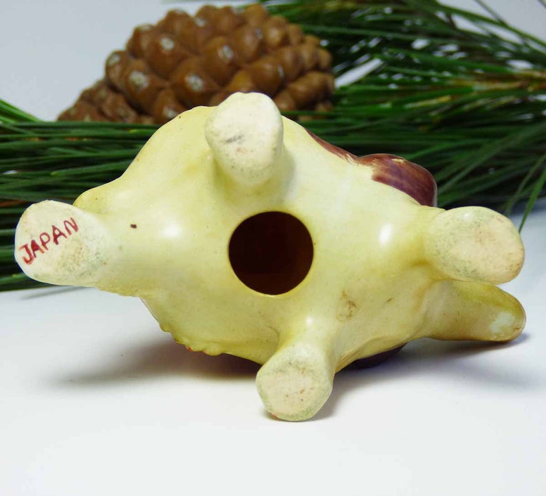 Vintage Yelping Gnome Pixie Elf Riding A Turtle Startled by a - Etsy