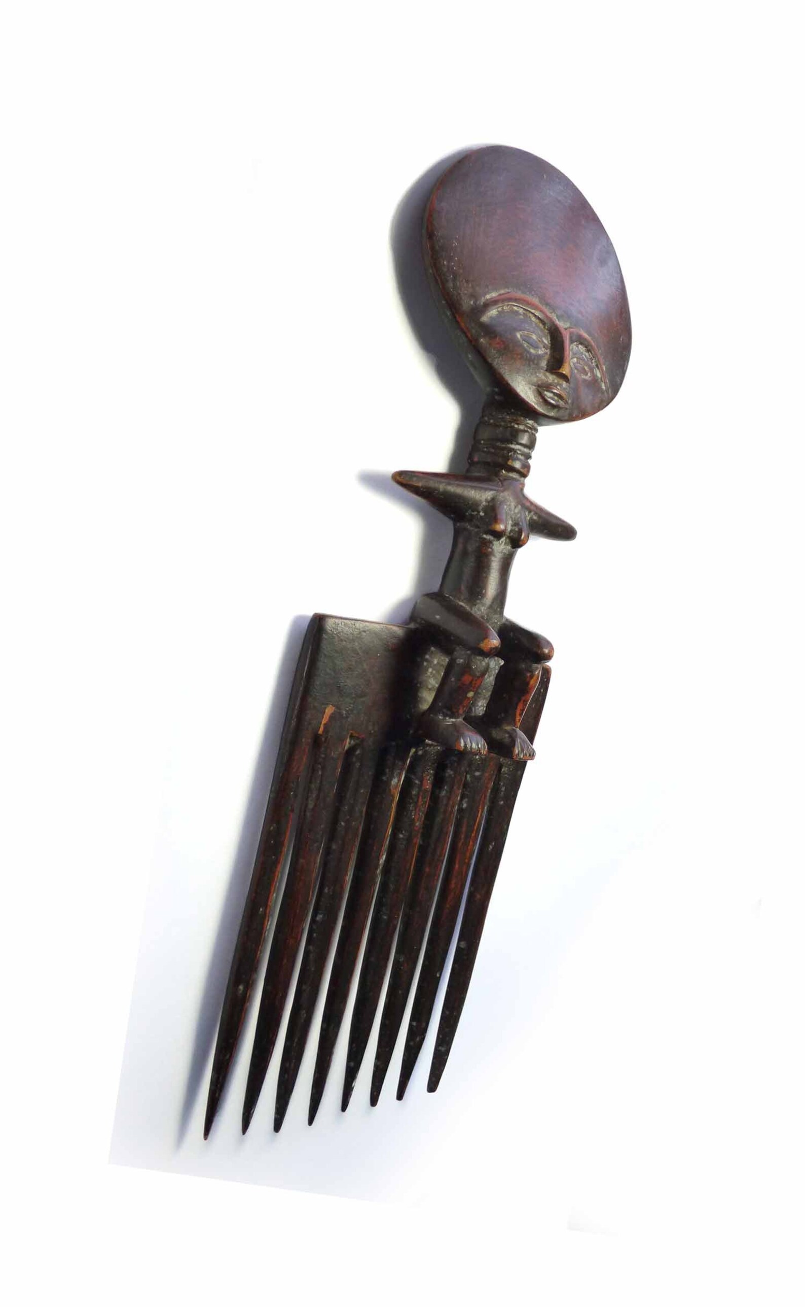 Vintage African Comb Finely Carved Hardwood Primitive Tribal - Etsy