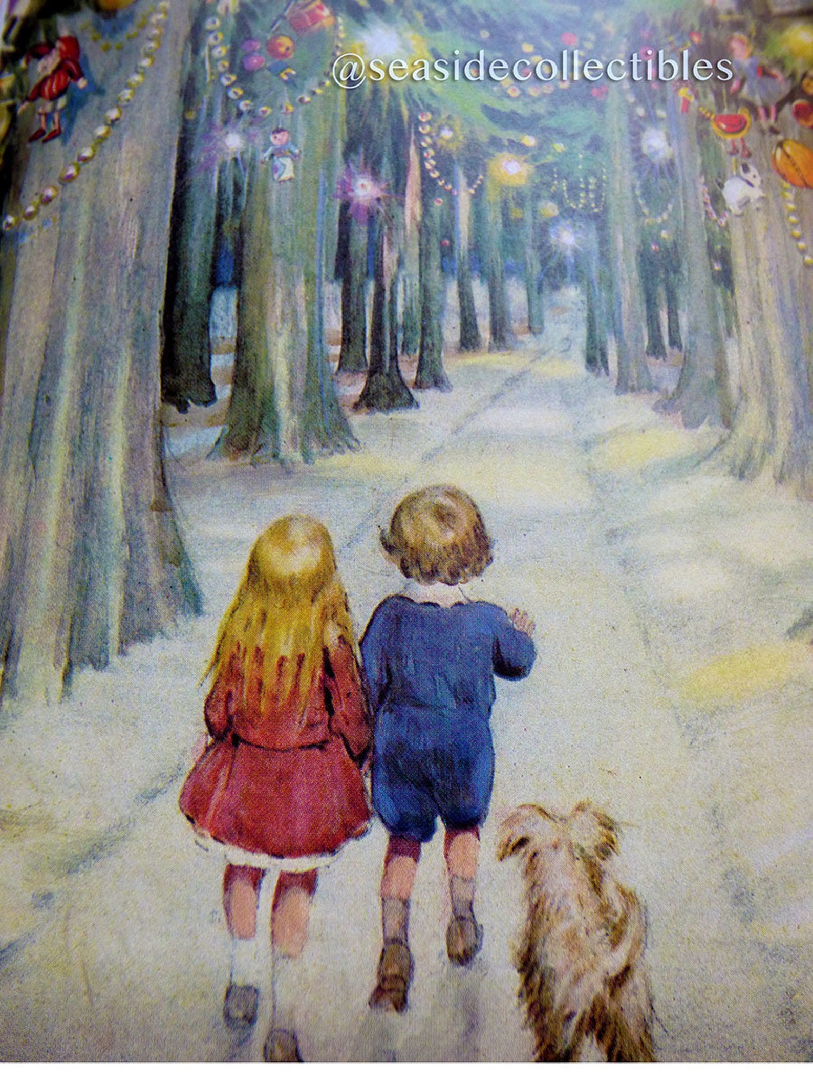 A Christmas Alphabet Poem by Carolyn Wells Illustrations - Etsy