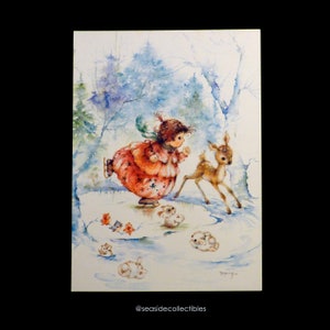 1980s Vintage Mary Hamilton Illustrated Holiday Greeting Cards by ...