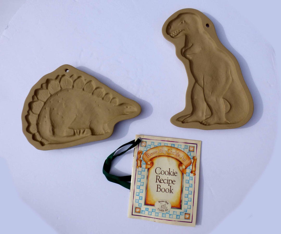 DINOSAURS Cookies Stegosaurus & T-rex Tyrannosaurus Rex Set of 2 ...