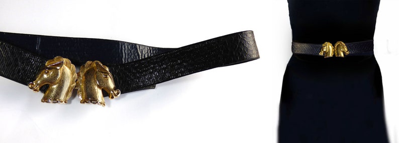 Mimi Di N 1975 Grainy Finishes Leather in Deep Navy Belt W/ - Etsy