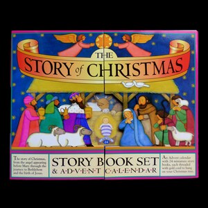 Story of Christmas Story Book Set and Advent Calendar 24 Storybook ...