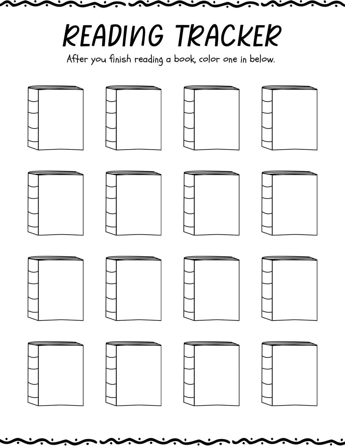 Reading Tracker Printable | Reading Tracker for Kids | Printable ...