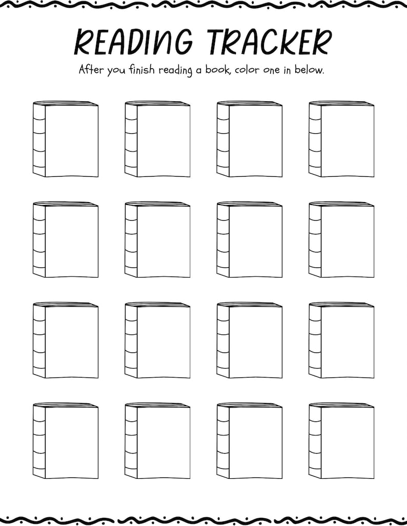 Reading Tracker Printable | Reading Tracker for Kids | Printable ...