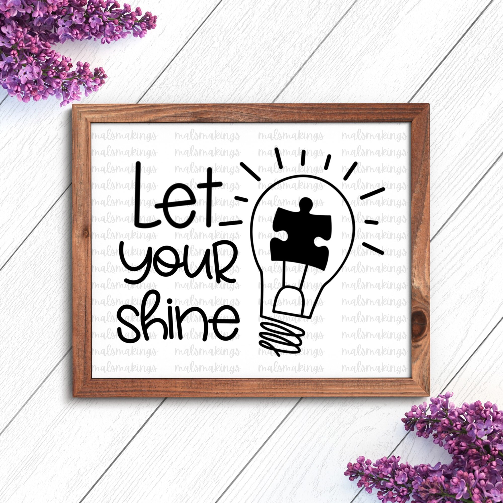 Let Your Light Shine Autism Svg Autism Light Light It up - Etsy